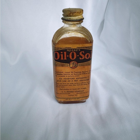 Other | Vintage 194s Oilosol Ca Mosso Co Bottle Wpaper Label 12 Full ...